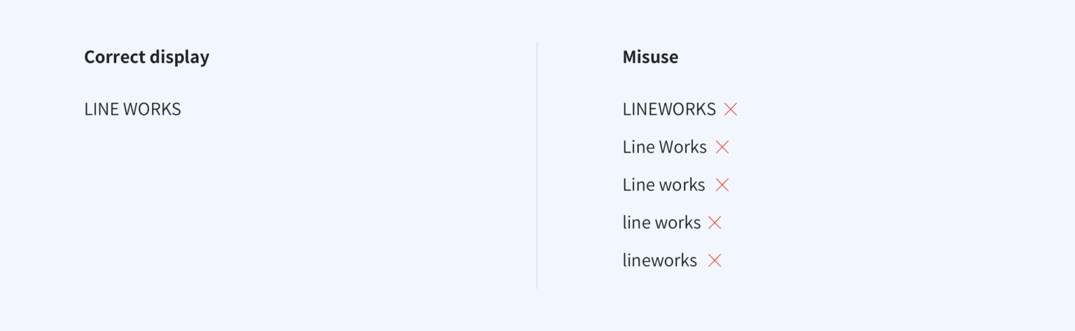 Logo Guidelines - LINE WORKS