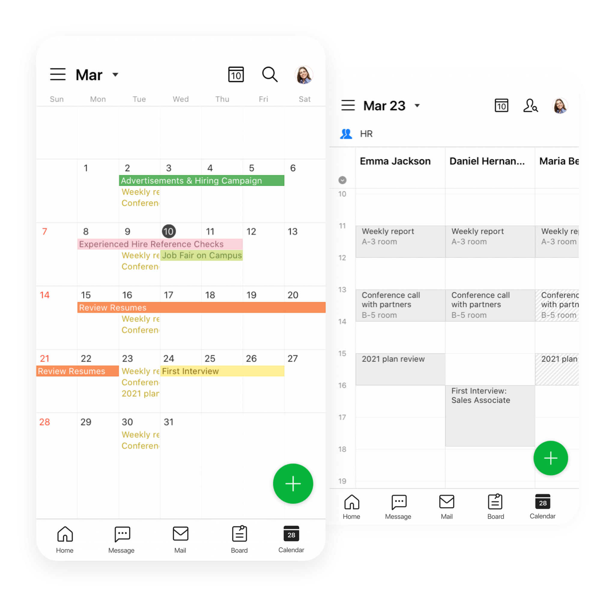 Calendar - Check availabilities and create an event - LINE WORKS