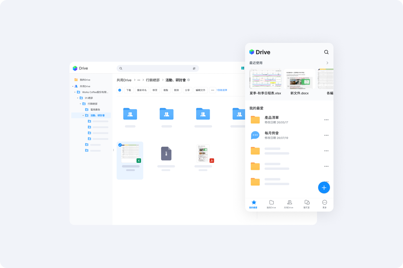 讓團隊協作變得更高效-Drive Plus - LINE WORKS