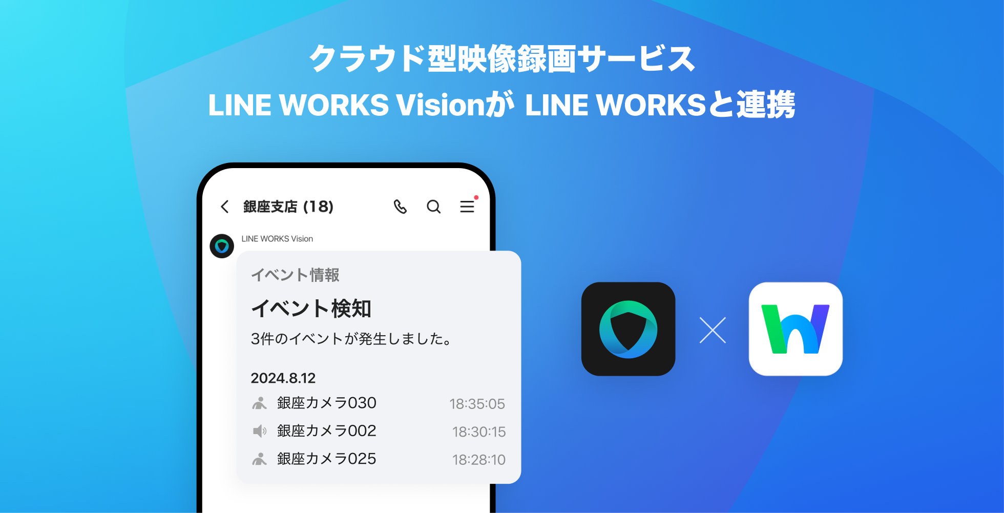 LINE WORKS VisionがLINE WORKSと連携 - LINE WORKS